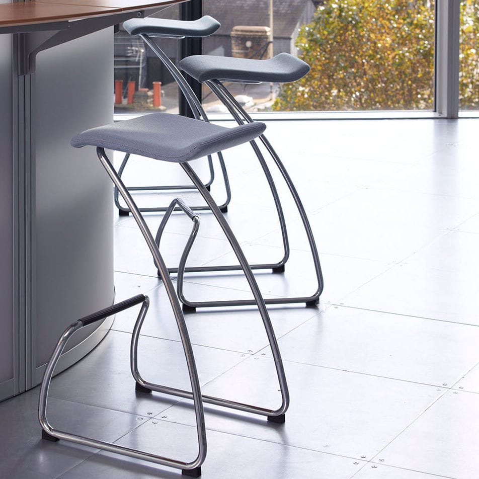 Contemporary bar stool - SPRING - Orange Box - polypropylene / metal ...