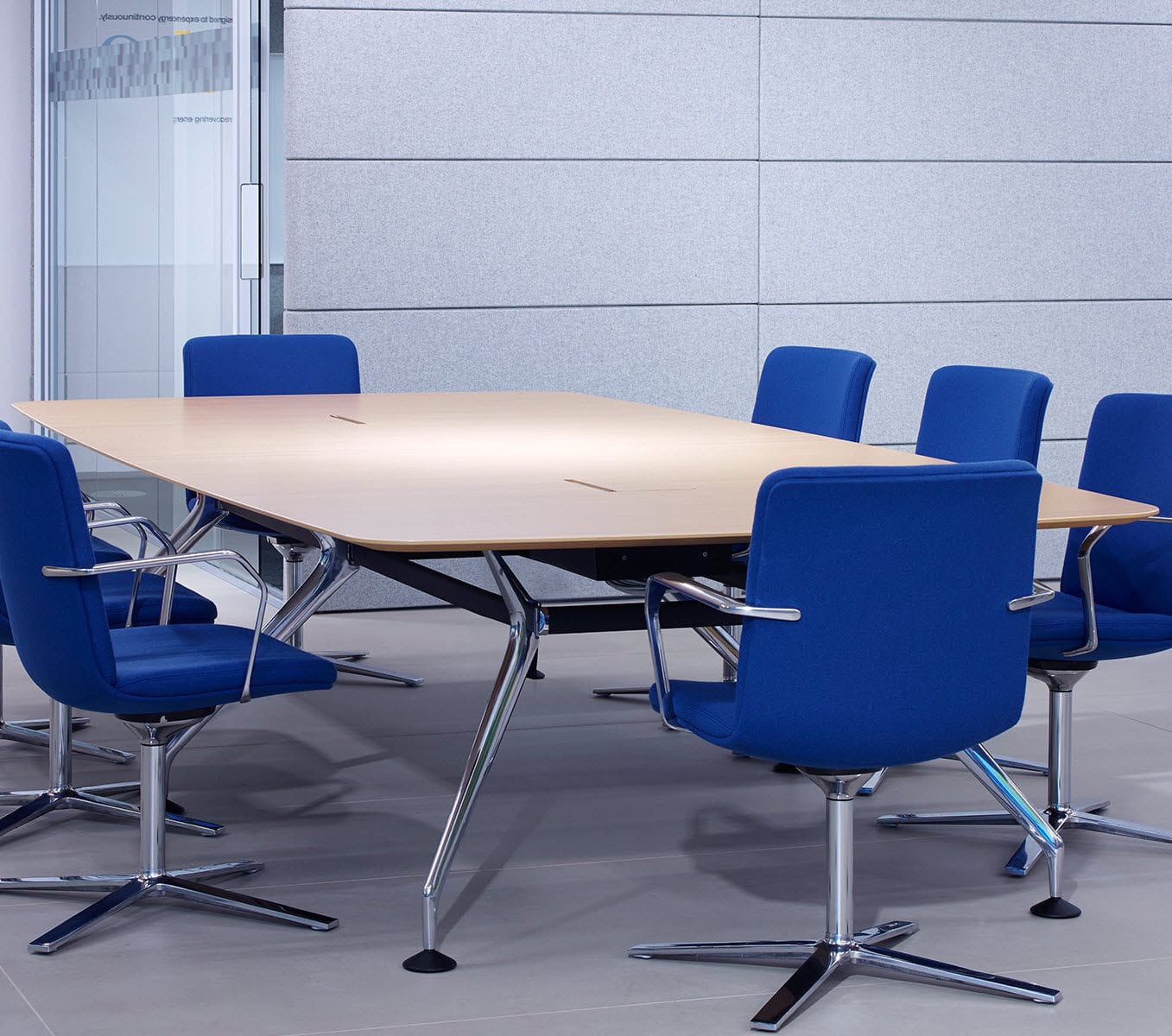 Contemporary conference table - LANO - Orange Box - cast aluminum ...
