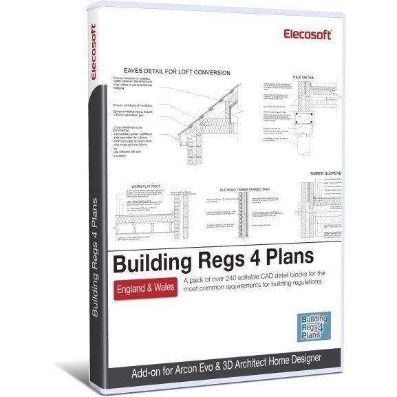 CAD software - BUILDING REGS 4 PLANS PACK - Eleco Software - drawing ...