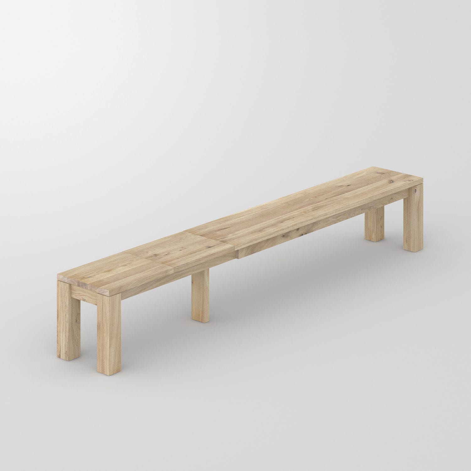 Contemporary bench - LIVING EP - vitamin design - oak / beech / ash