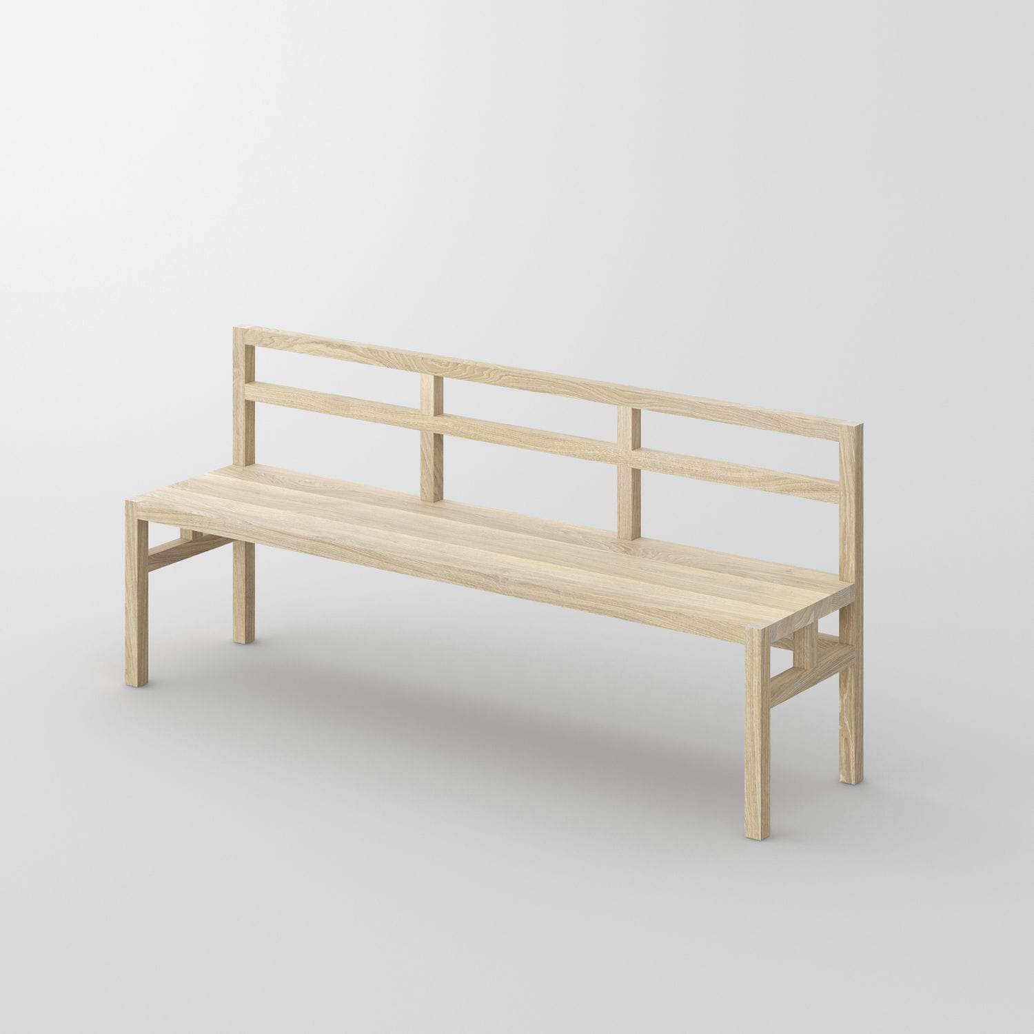 Contemporary bench - SENA RL - vitamin design - oak / beech / ash