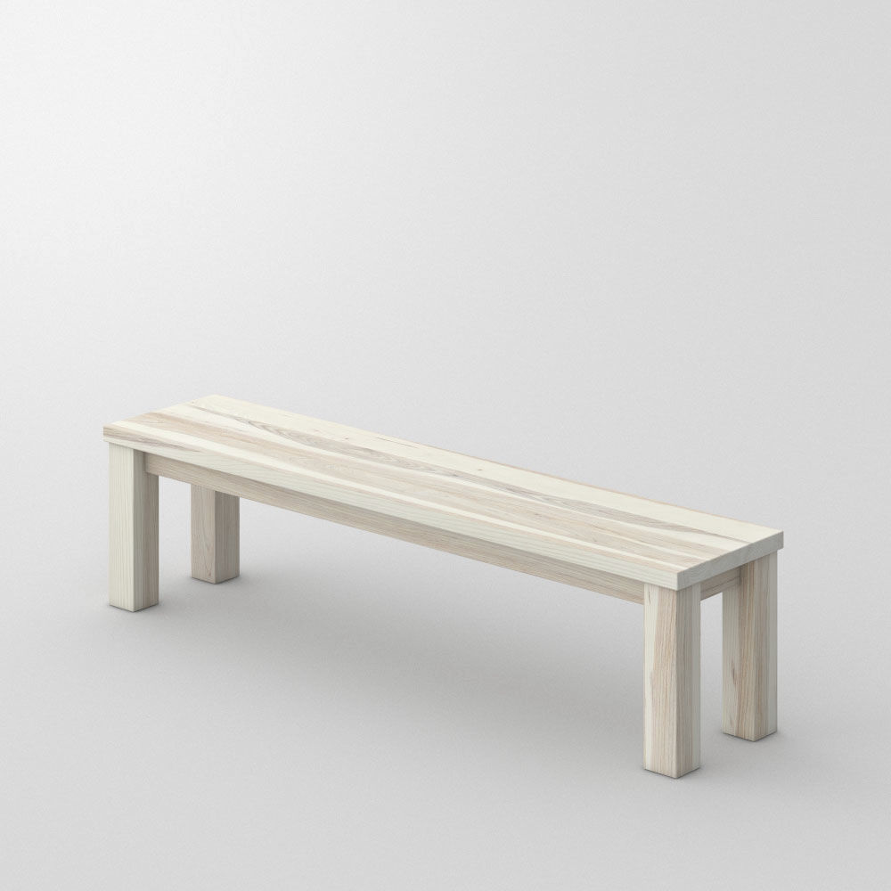 Contemporary bench - FORTE 4 - vitamin design - oak / beech / maple