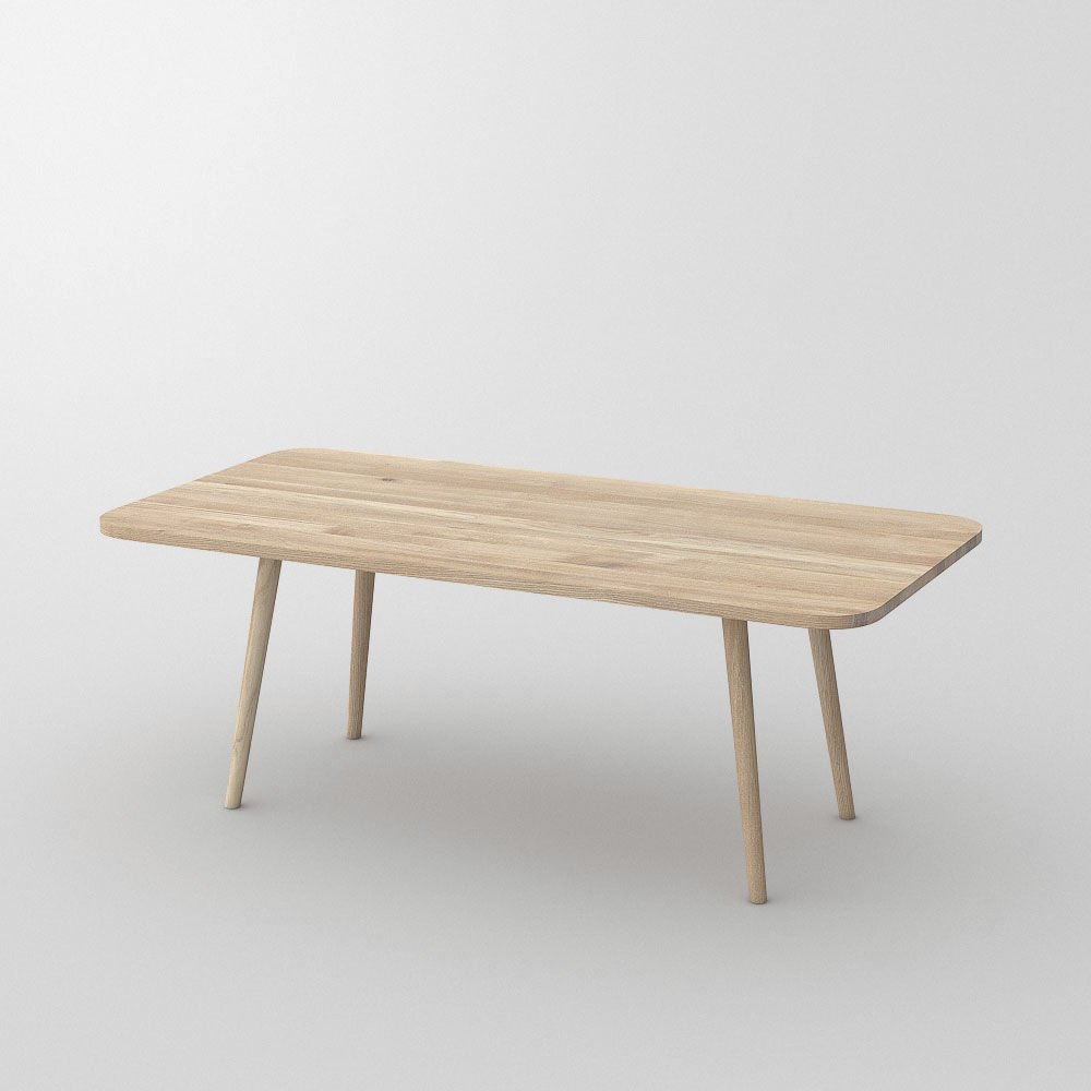 Contemporary dining table - UNA - vitamin design - oak / beech / ash
