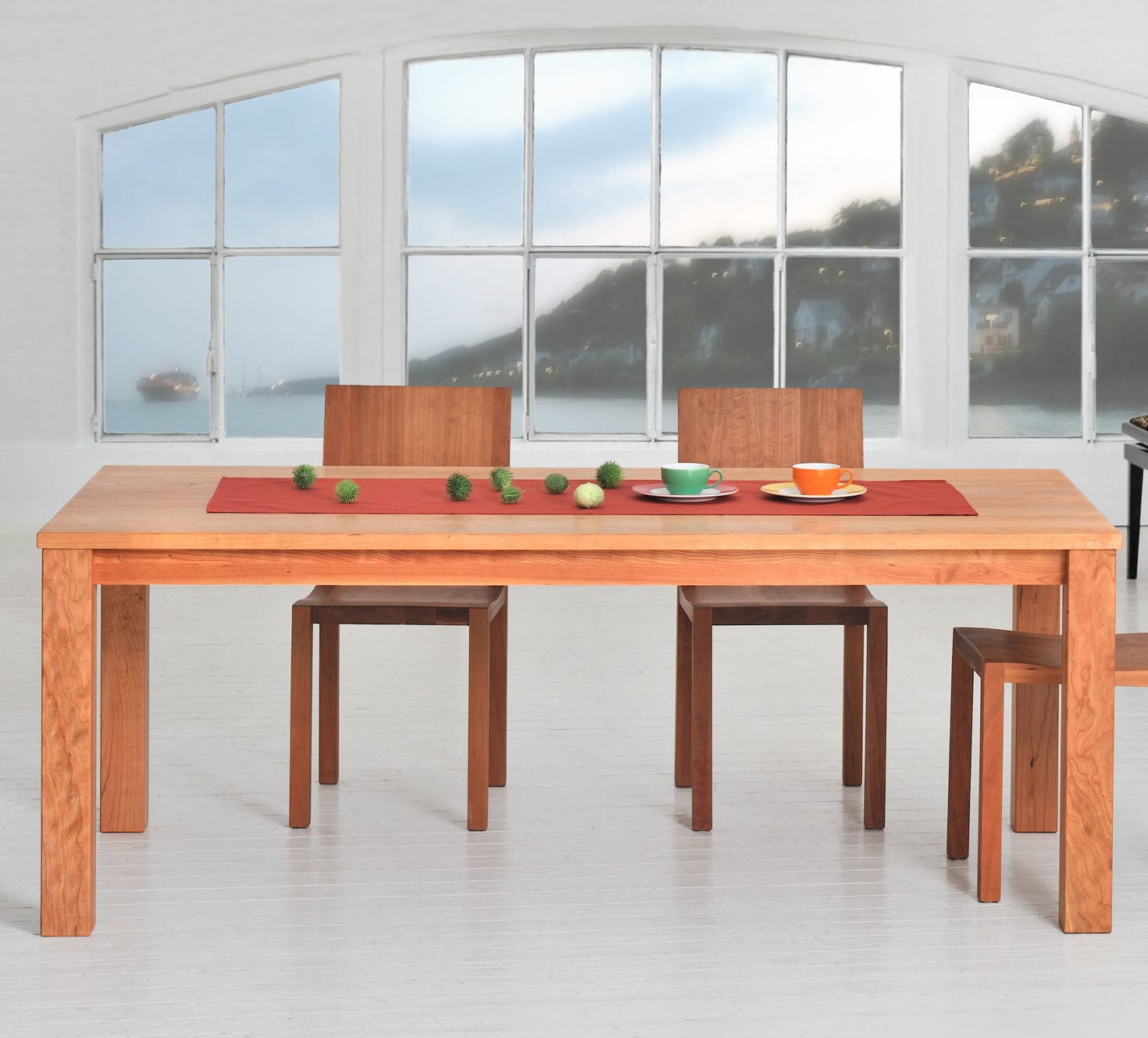 Contemporary dining table - FORTE 3 B9X9 - vitamin design - oak / beech ...