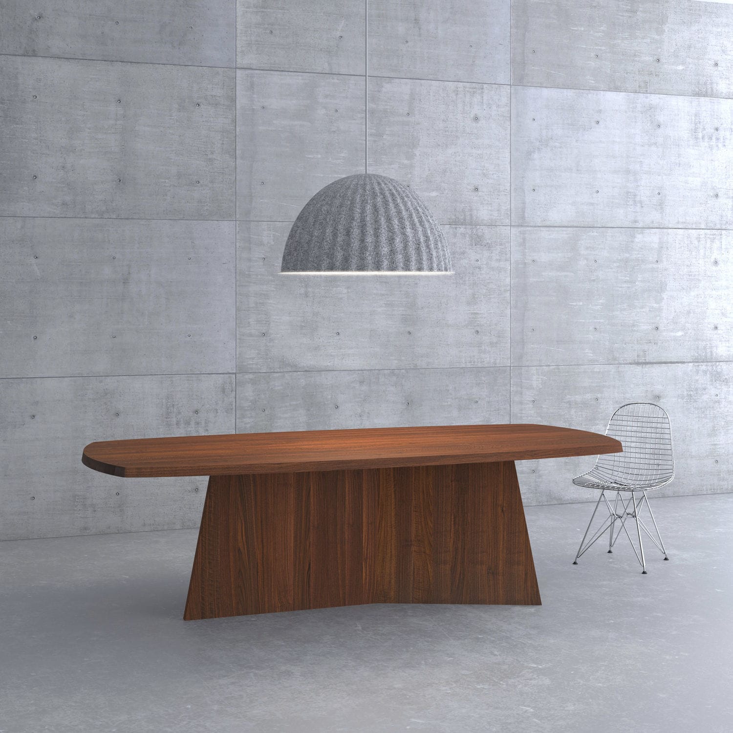 Contemporary dining table - LOTUS - vitamin design - oak / solid wood / ash