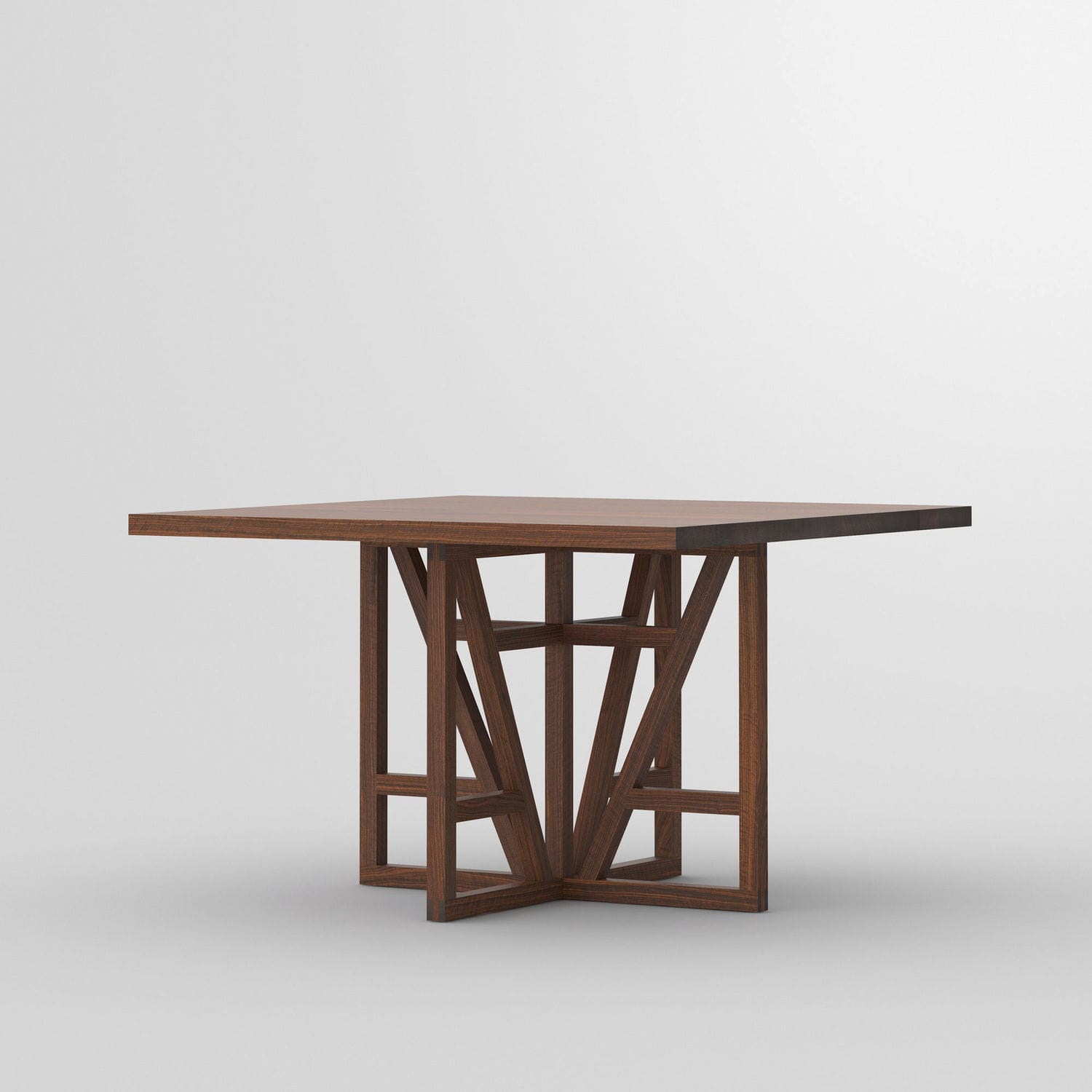 Square dining table - FACHWERK - vitamin design - contemporary / oak ...