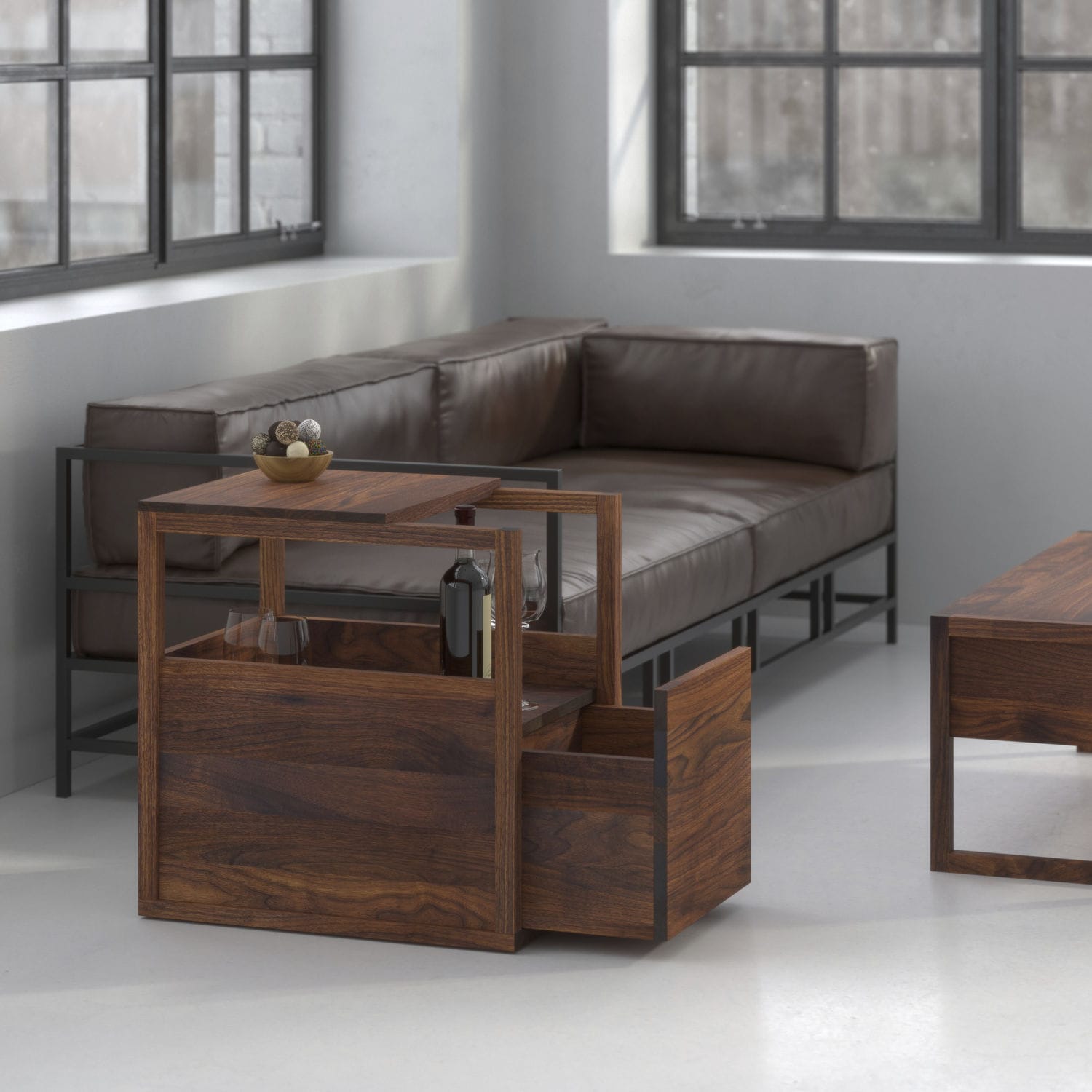 Contemporary coffee table - SENA - vitamin design - oak / ash / beech