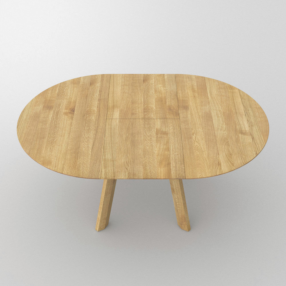 Round table - RHOMBI BUTTERFLY - vitamin design - contemporary / oak ...