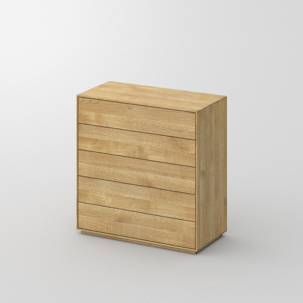 Contemporary chest of drawers - IOTA N - vitamin design - oak / walnut ...