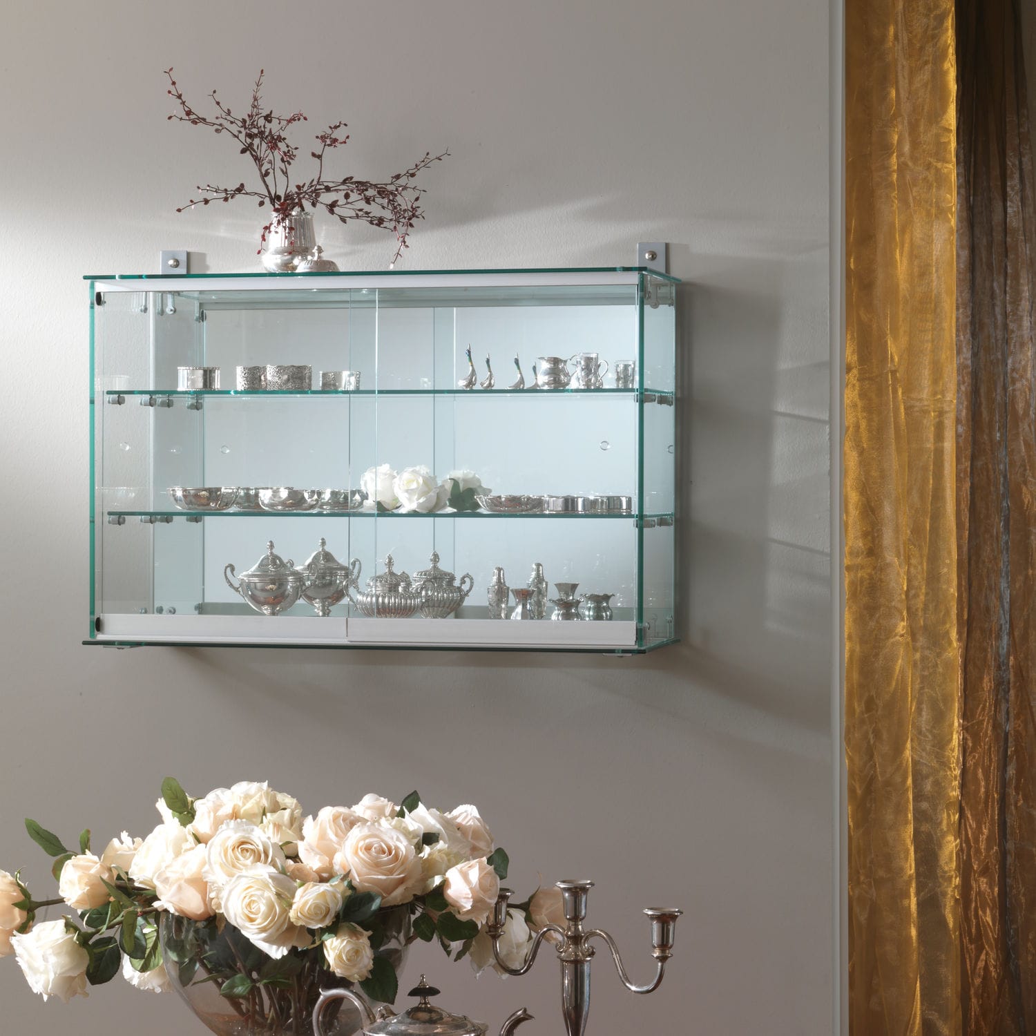 Contemporary display case - 200/F - Italvetrine - wall-mounted ...