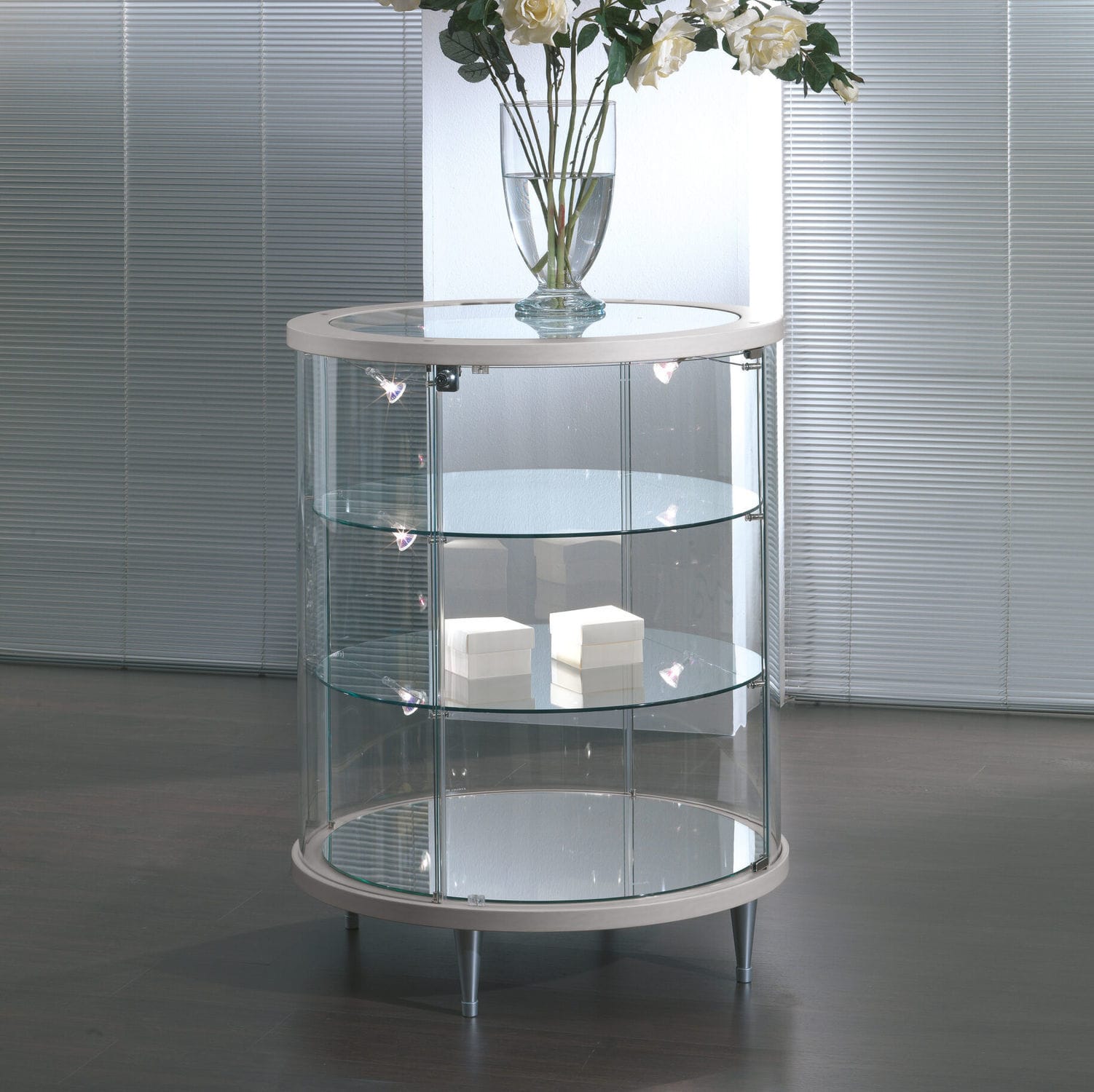 Contemporary display case - 203/B - Italvetrine - with legs / tempered ...
