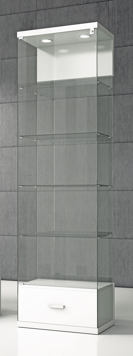 Contemporary display case - VE/60C - Italvetrine - tempered glass ...