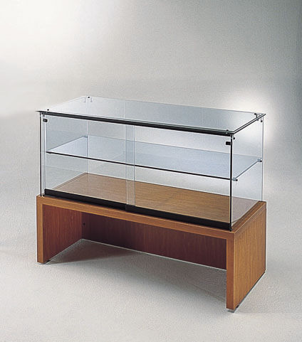 Contemporary display case - 120/MB - Italvetrine - glass / cherrywood ...