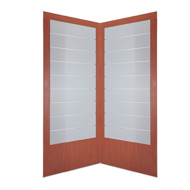 Wall-mounted display rack - 191/PD - Italvetrine - cherrywood / light ...