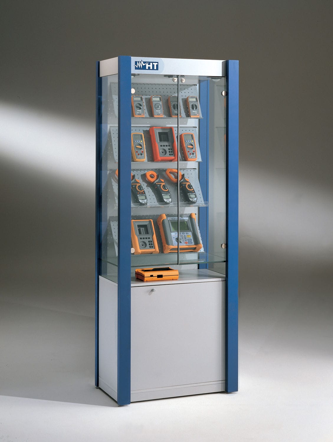 Contemporary display case - HT - Italvetrine - glass / metal / viewable