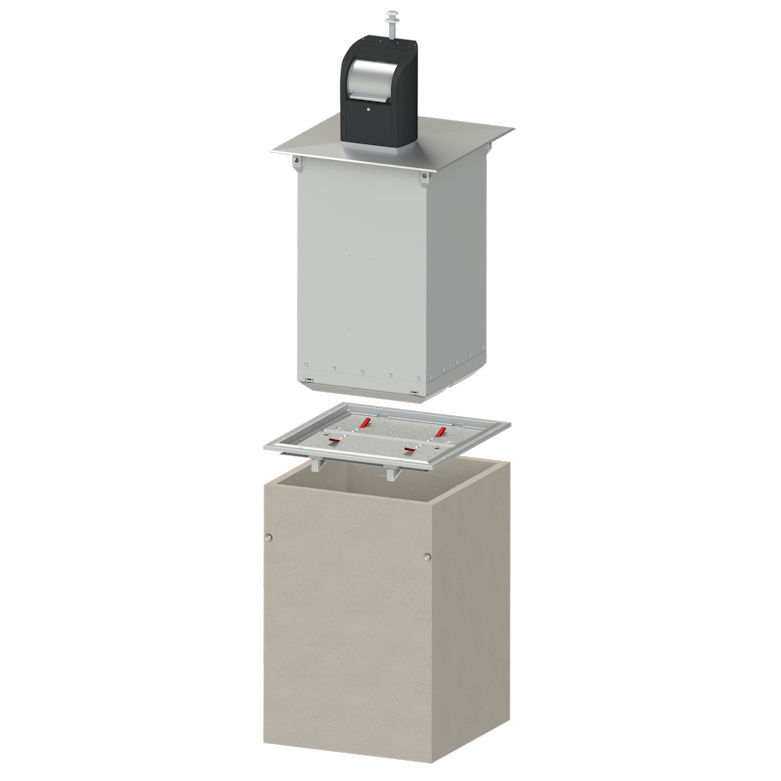 Container trash can - INGENIO G5 - ESE - built-in / stainless steel ...