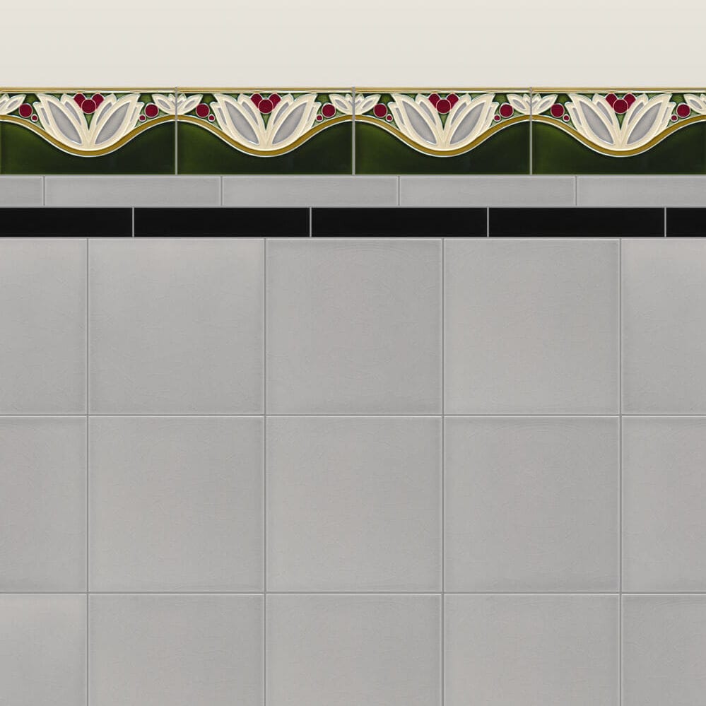 Earthenware border tile - B 26 - GOLEM Baukeramik - wall-mounted