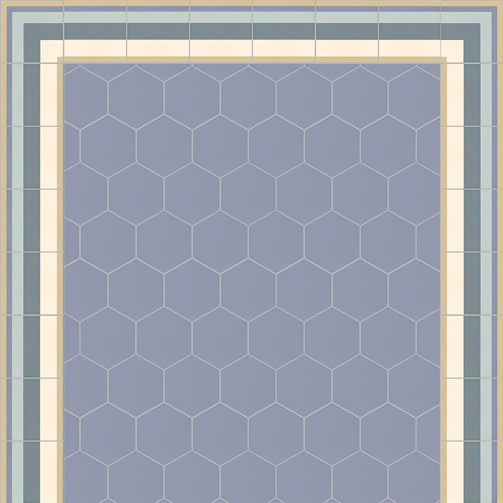 Porcelain stoneware hexagonal tile - SF 17.15 S - GOLEM Baukeramik ...