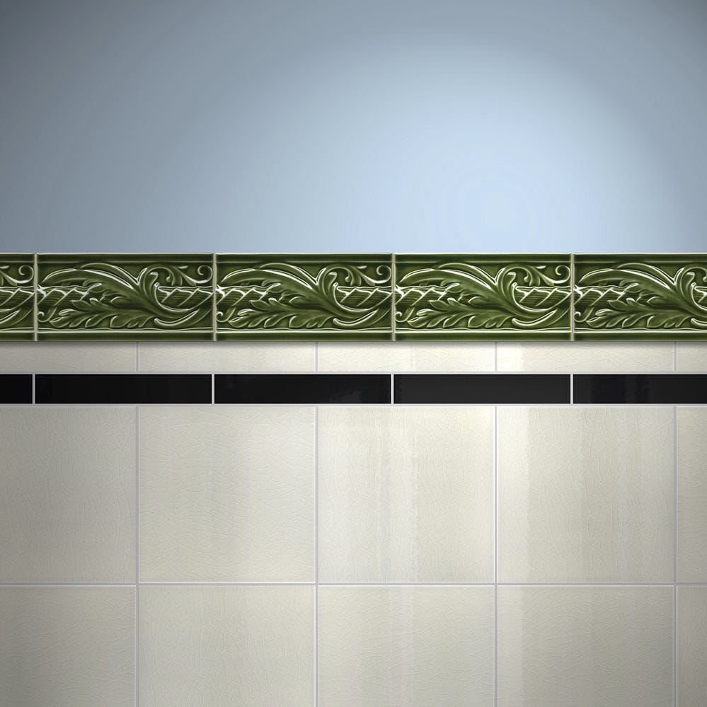 Earthenware border tile - B 11.28 - GOLEM Baukeramik - wall-mounted