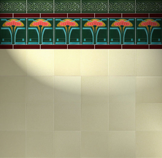 Earthenware tile - F 26 V3 - GOLEM Baukeramik - high-gloss / printed ...