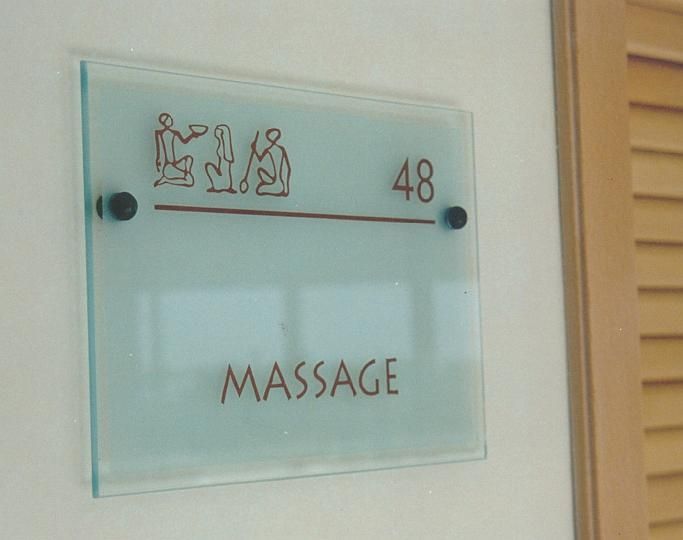 Door signage plate - PNH12 - Signo - glass