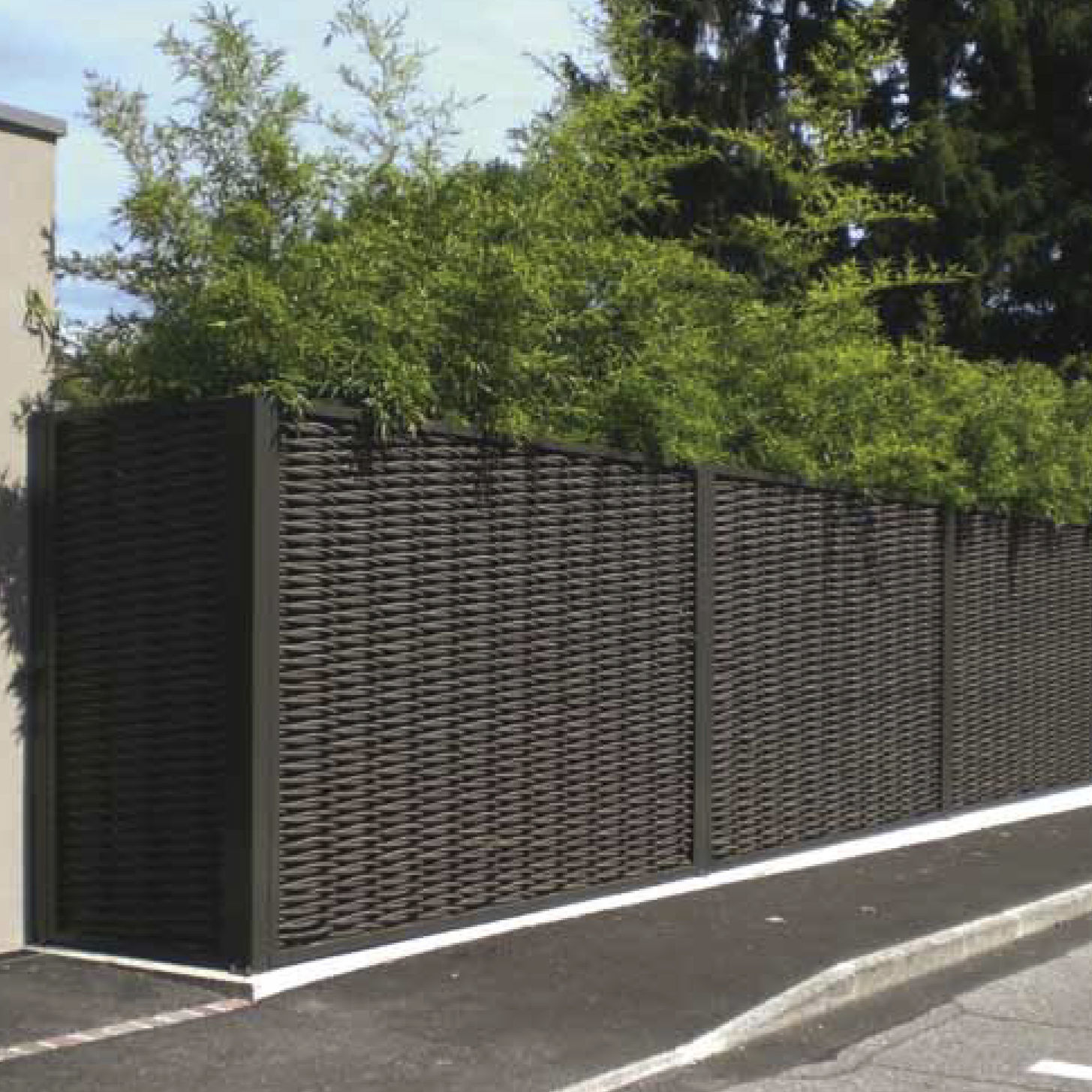 Panel fencing - Light/Strong - Tecnodeck - garden / for public spaces ...