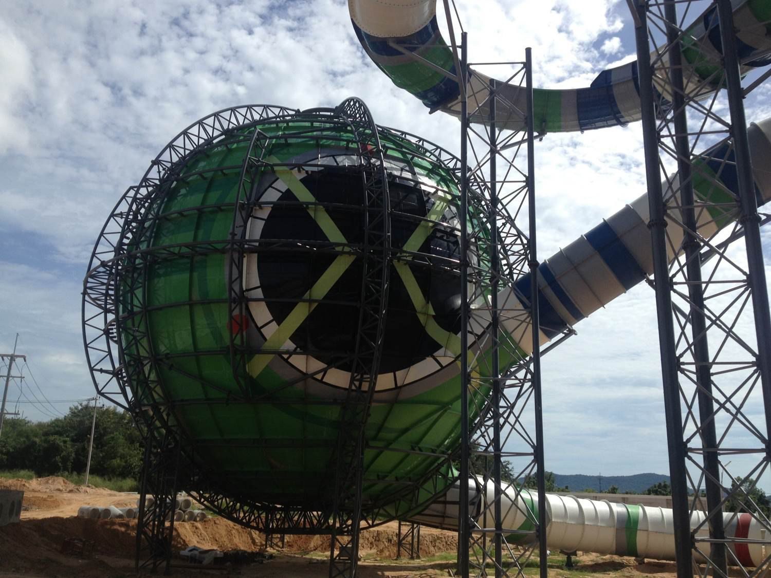 Curved slide - MAGIC SPHERE - Polin Waterparks - for water park ...