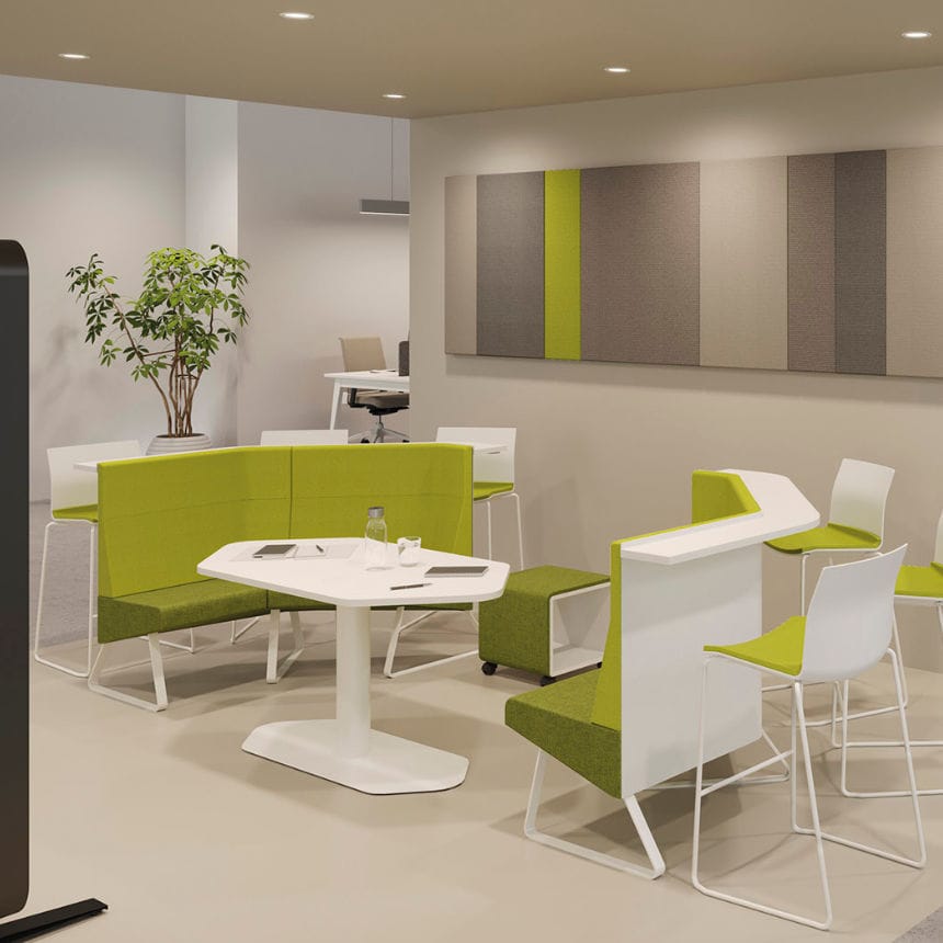 Meeting privacy office space - VIVA - Dynamobel - modular / 4 person ...