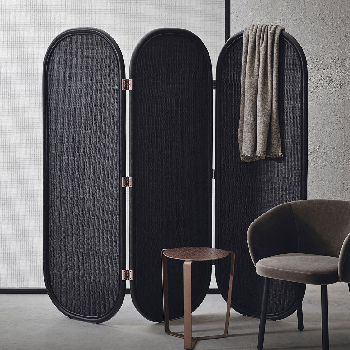 Contemporary screen - Frames - expormim - rattan / plastic / modular