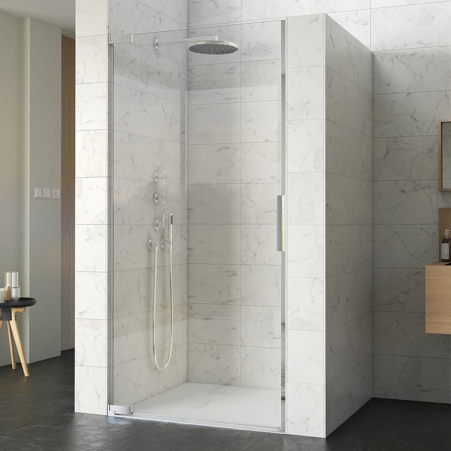 Pivoting shower screen - Kinequartz équerres P - Kinedo - rectangular ...
