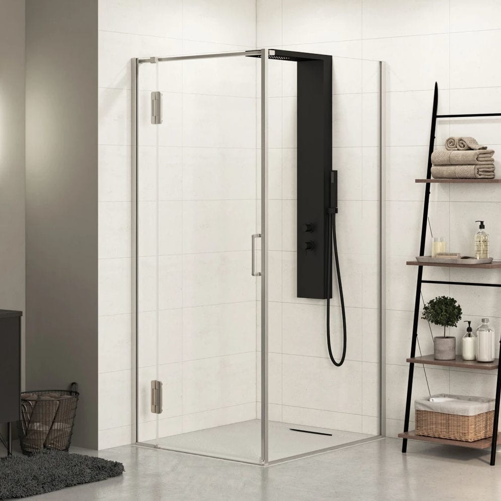 Pivoting shower screen - Ekinox P+F - Kinedo - rectangular / for ...