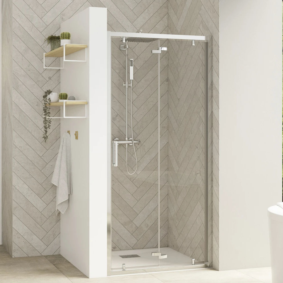 Folding shower screen - Smart Design S - Kinedo - rectangular / for ...