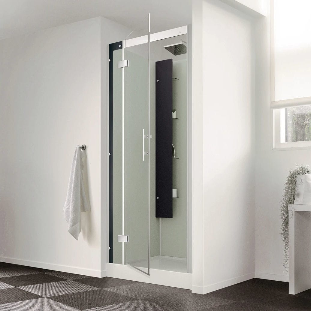 Multi-function shower cubicle - Horizon C - Kinedo - glass / with pivot ...