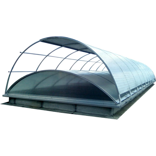 Galvanised steel solar shading - VOILE-DÔME - Adexsi - for roof / horizontal / rigid