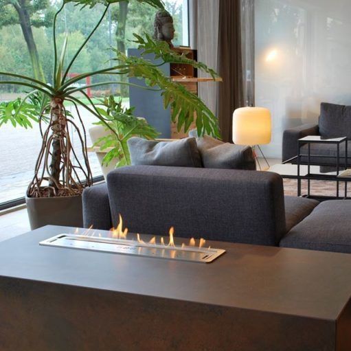 Rectangular bioethanol burner - 80 - MAISONFIRE - contemporary / built ...