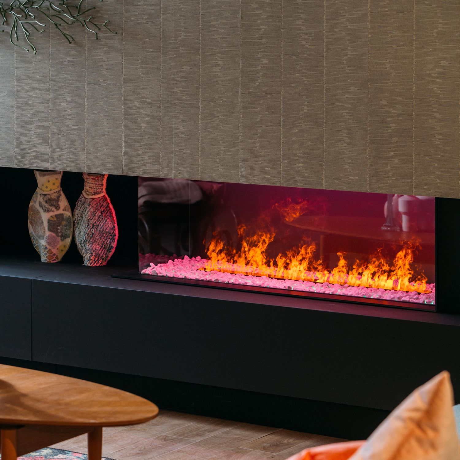 Electric fireplace - ELECHARME LINEAR ANGOLARE 1300-400 - MAISONFIRE ...