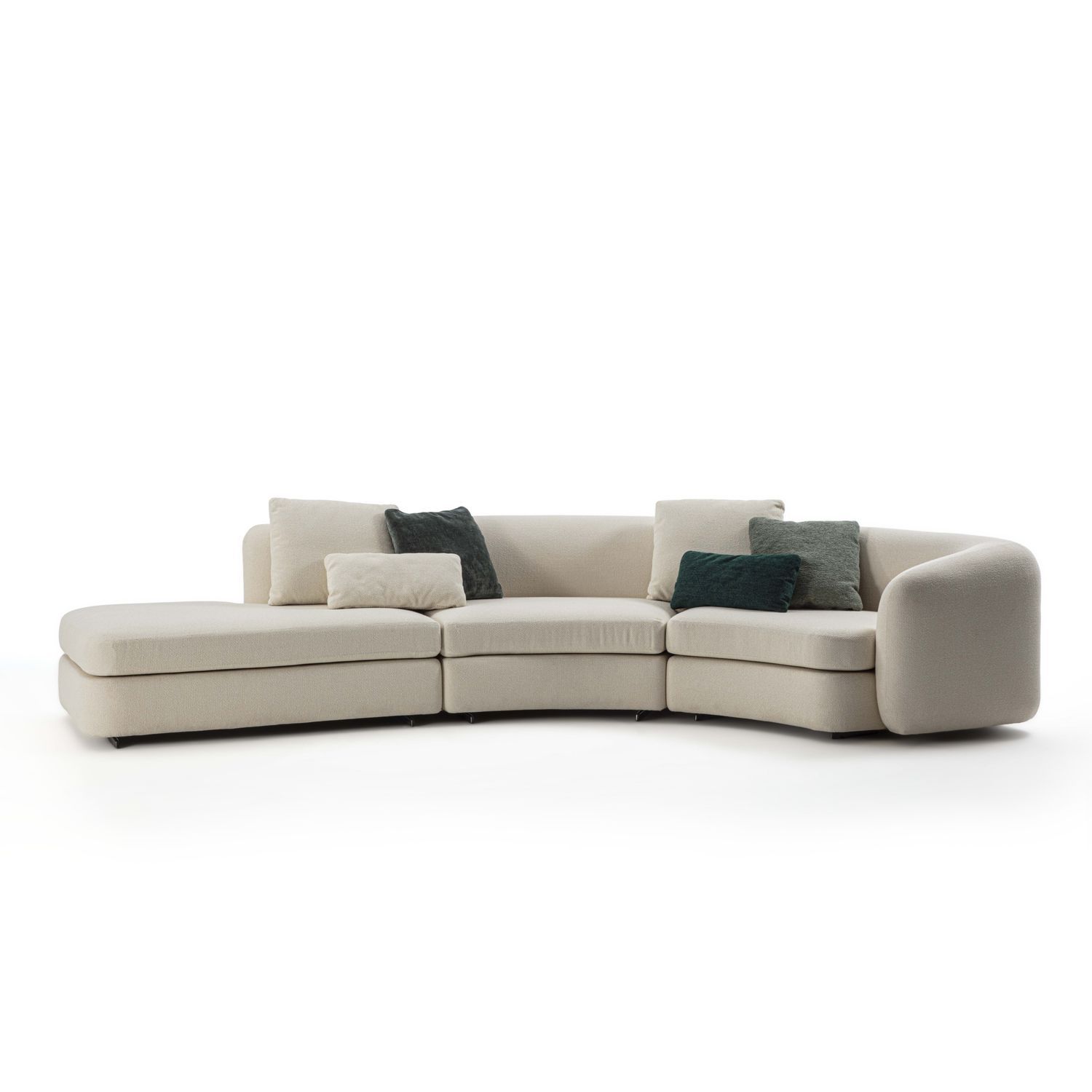 Modular sofa - DI58A - CARPANELLI - semicircular / contemporary / fabric