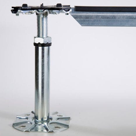 Galvanised steel raised floor pedestal - ST3 - PETRAL - high-resistance ...