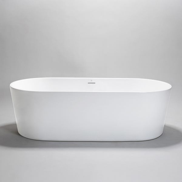 Oval bathtub - BT8004B18 - Blu Bathworks - freestanding / for homes / acrylic