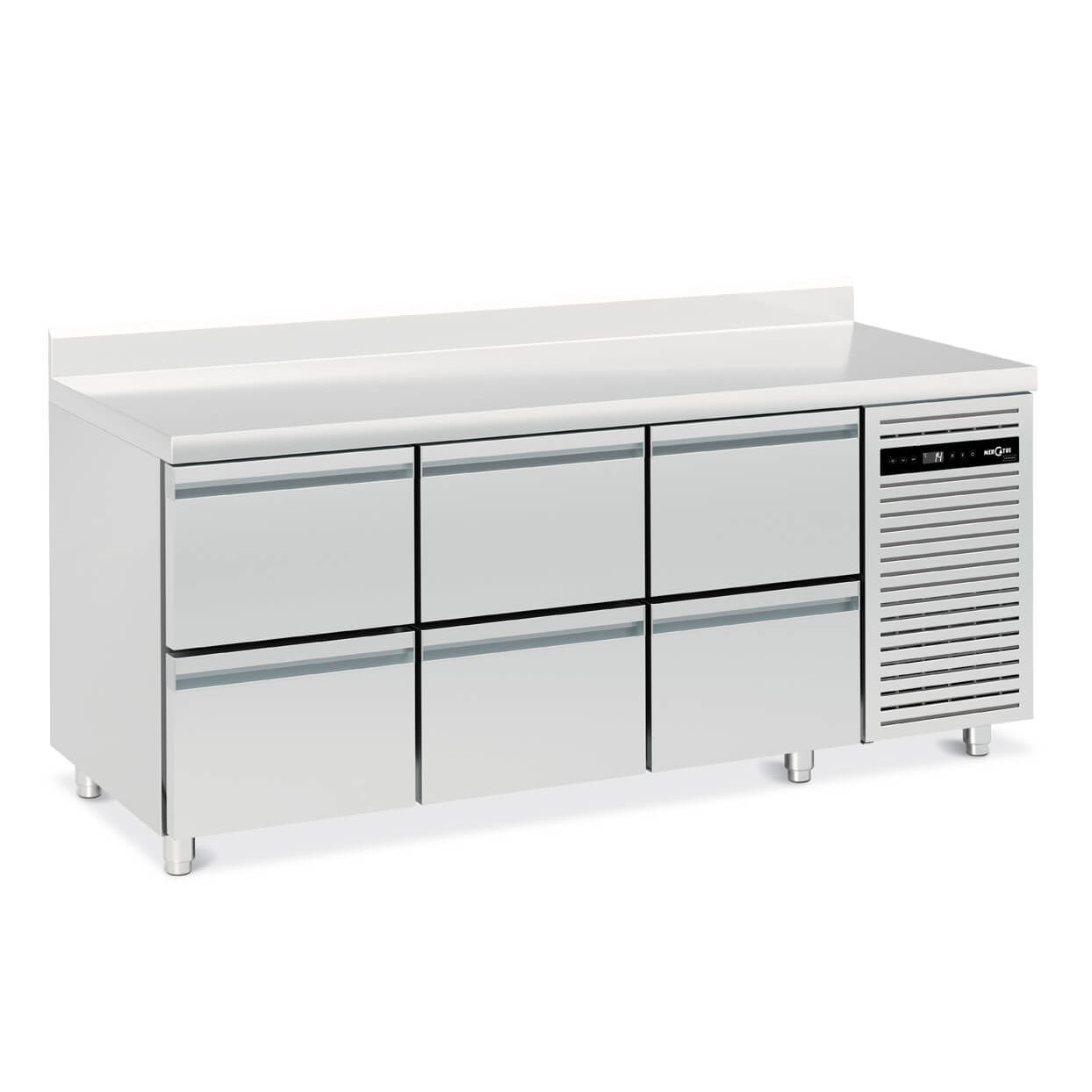 Commercial refrigerated counter - L2 - Mercatus S.A. - 2-door / 6-drawer
