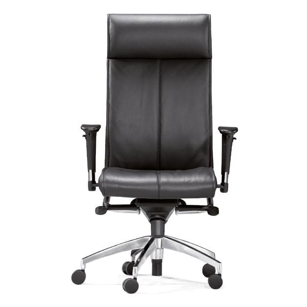 Contemporary executive chair - DUKE - Caray collectivites - leather ...