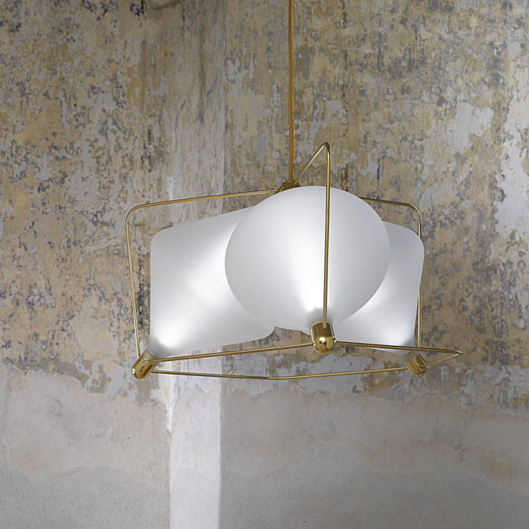 Pendant lamp - CLOVER - LASVIT - blown glass / contemporary / corded
