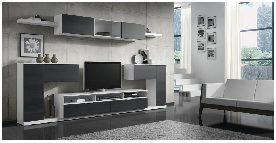 Contemporary TV wall unit - ELI 8915 - Baixmoduls - lacquered wood