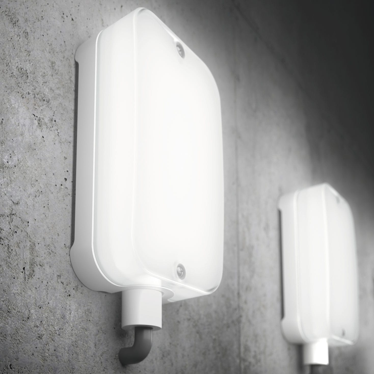 Surface-mounted light fixture - POWERBRIK® - SITECO - LED / rectangular ...