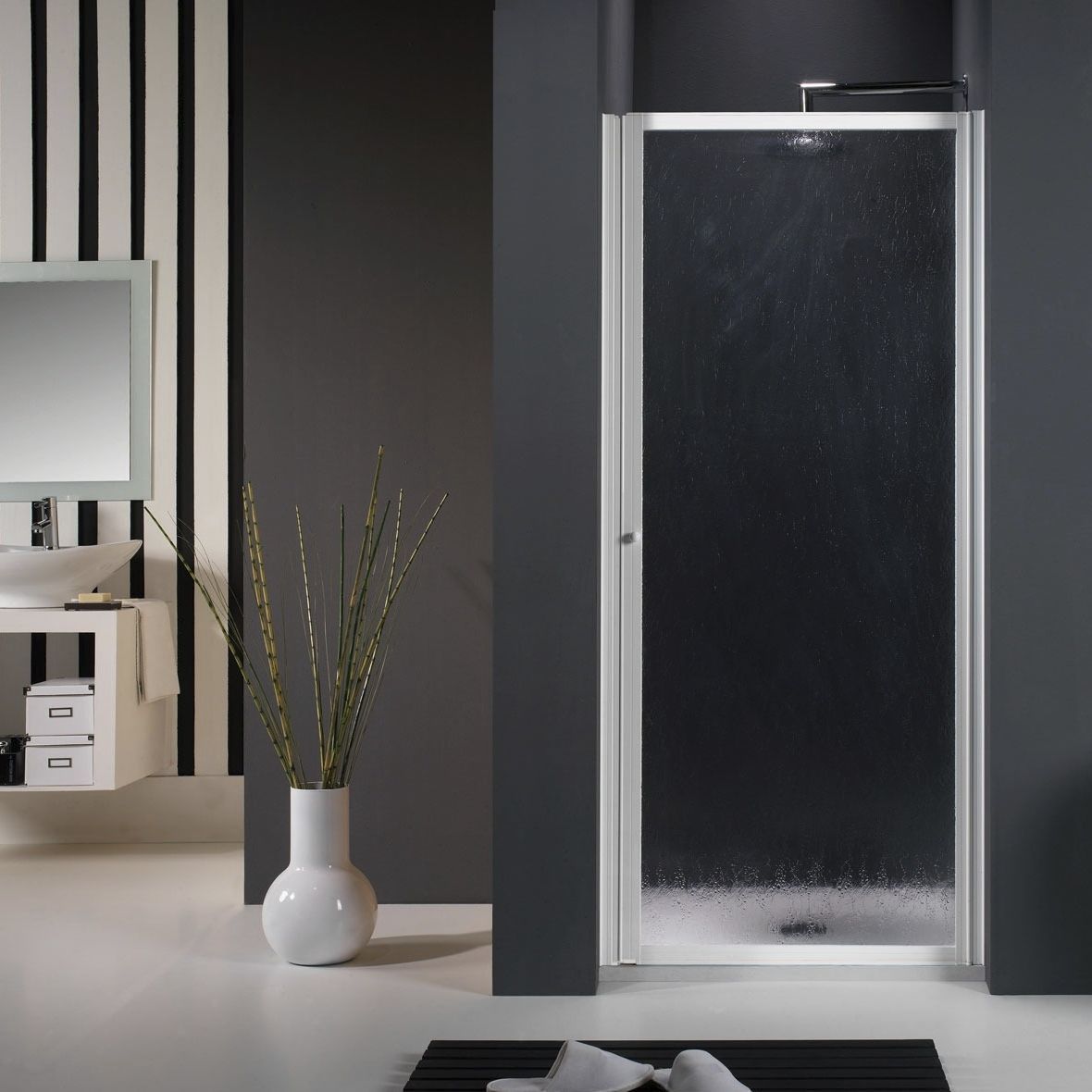 Pivoting shower screen - 4001 - HISPABAÑO - for alcoves / on shower ...