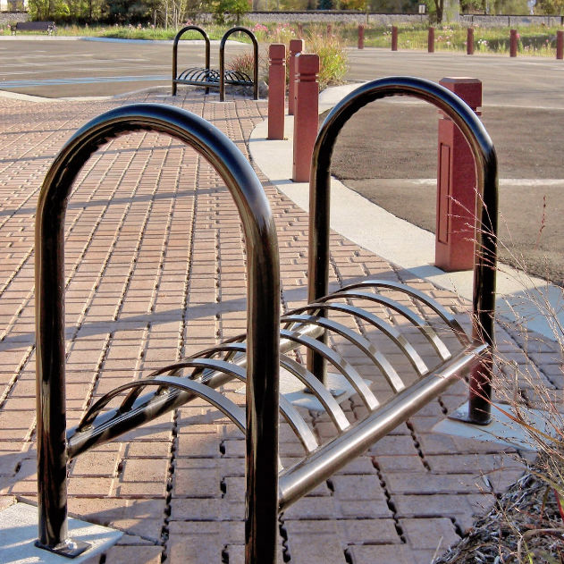 Floor-mounted bike rack - BK-4 - Victor Stanley - for public space ...