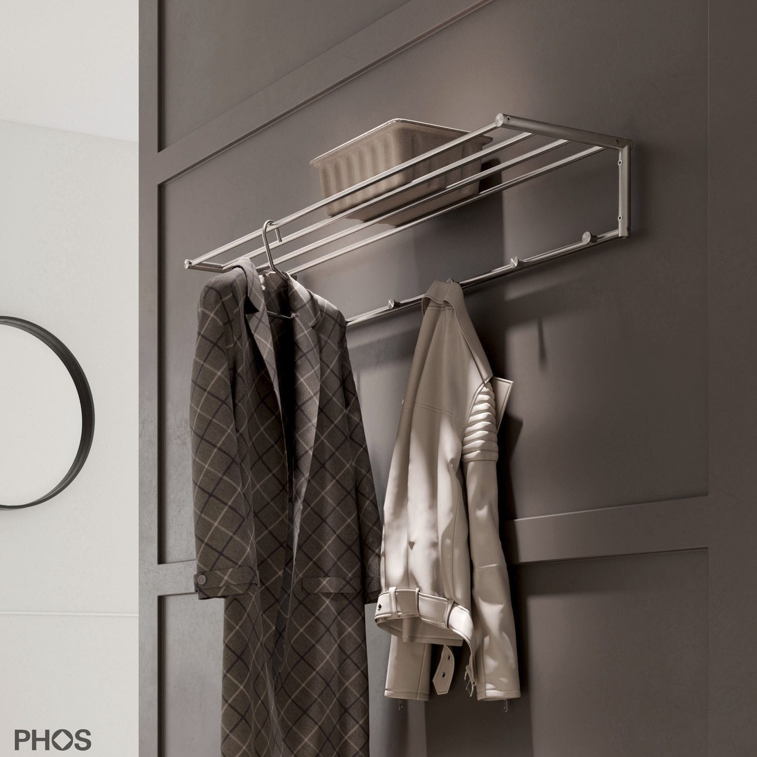 Wall-mounted coat rack - G17-500 - PHOS Design GmbH - contemporary ...