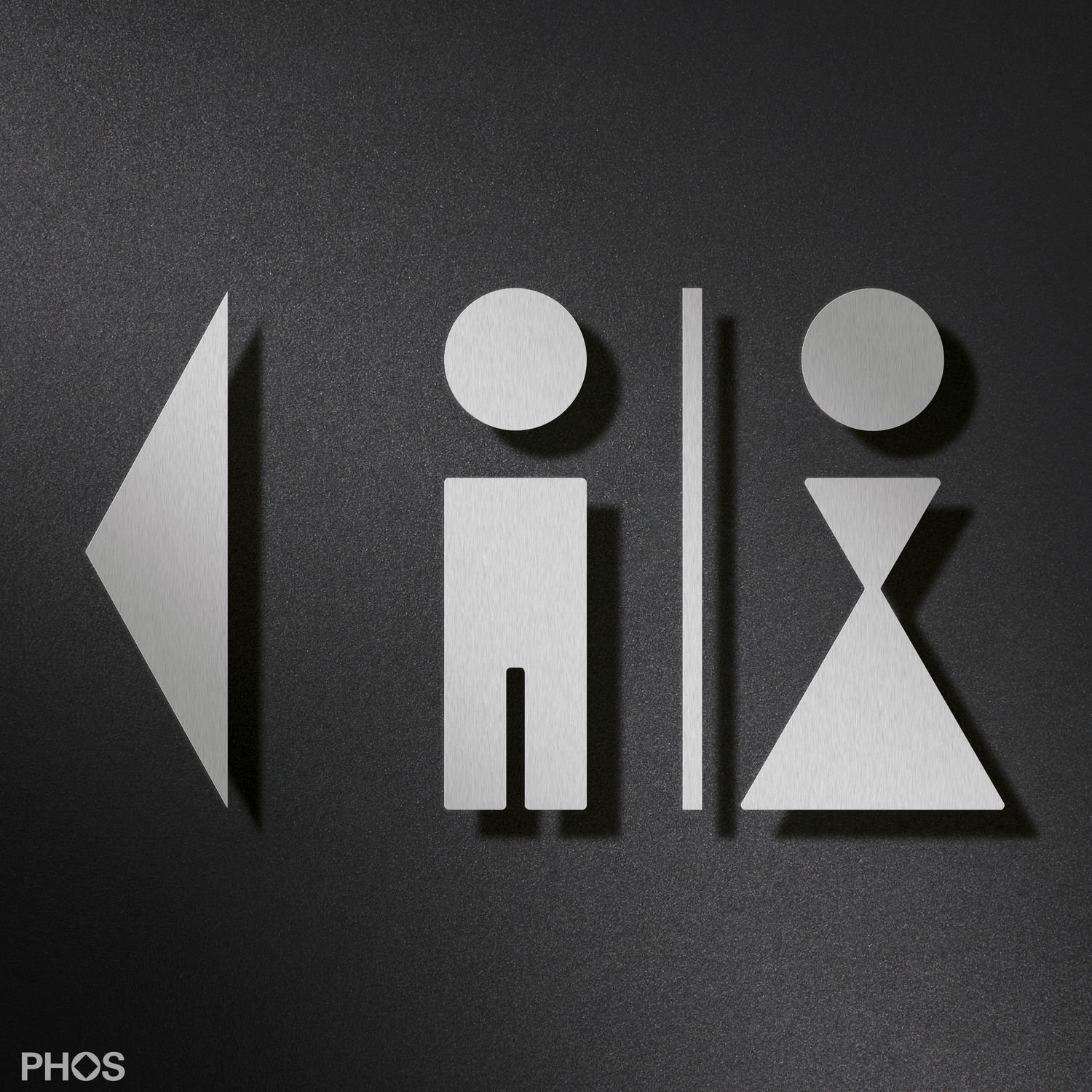 Orientation door pictogram - P0202 - PHOS Design GmbH - brushed ...