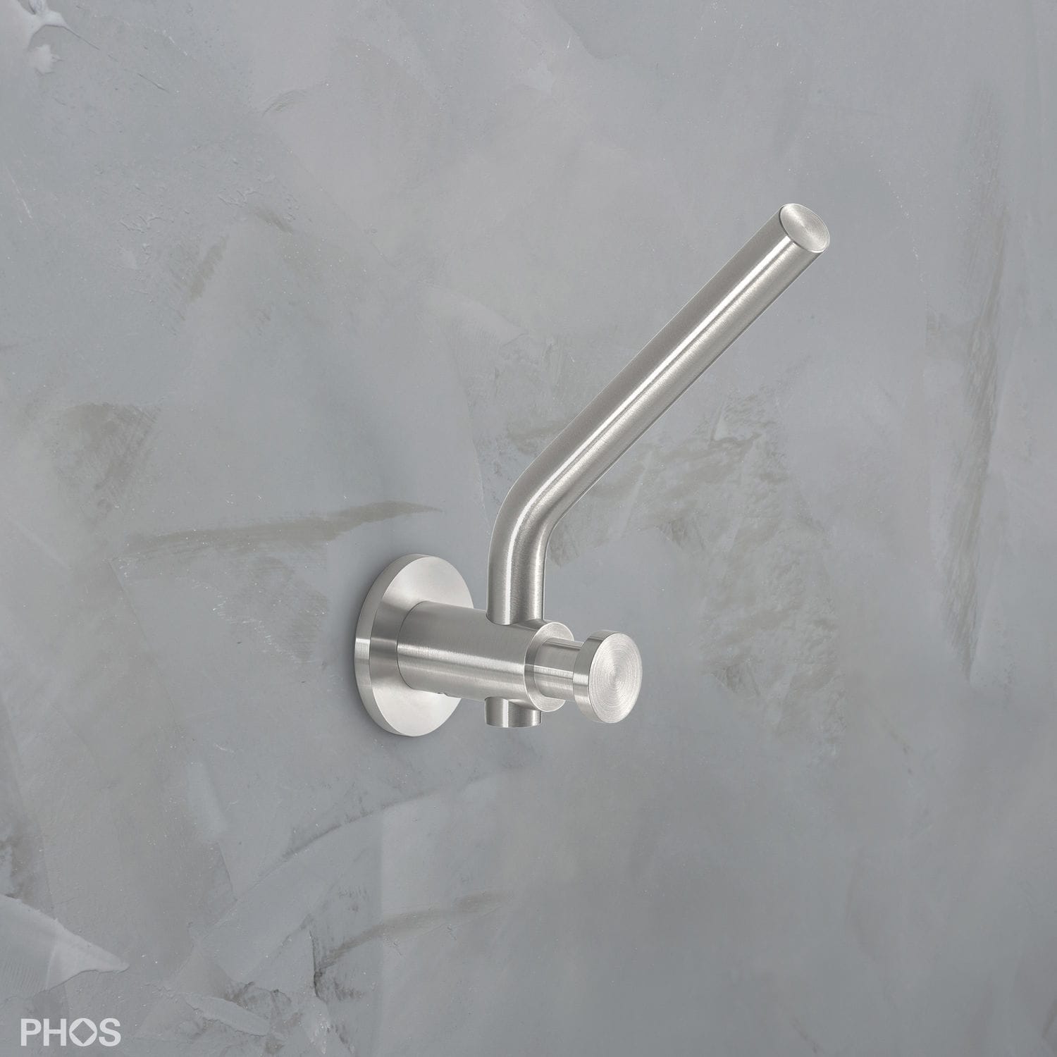 Minimalist design coat hook - PHOS Design GmbH - brushed stainless ...