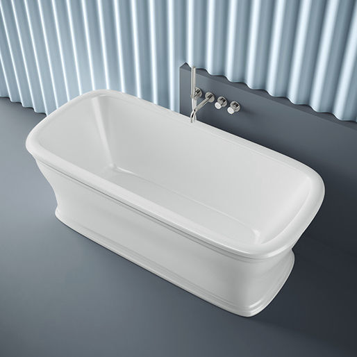 Freestanding bathtub - NEO - ART CERAM - for homes / LivingTec ...